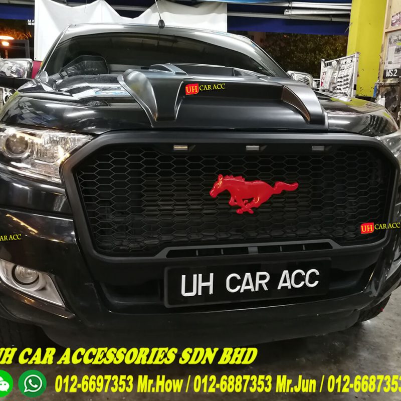 Ford Ranger T7 Mustang Front Grill With LED – UH Car