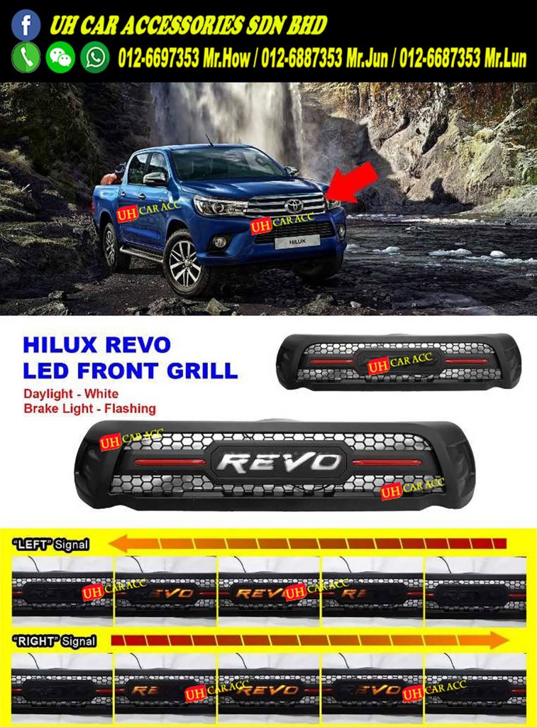 Toyota Hilux Revo Front Grill with LED – UH Car