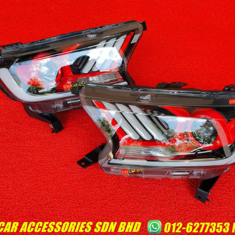 Ford Ranger T7/T8 Mustang Design LED Headlamp Light – UH Car
