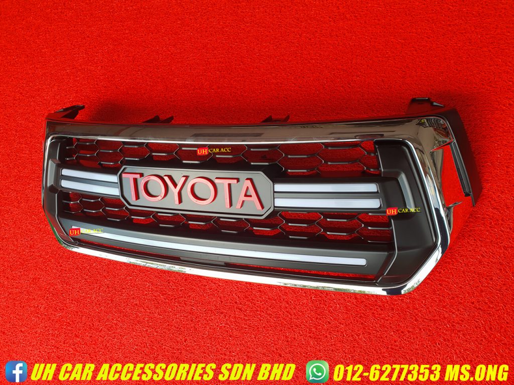 Toyota Hilux Revo Rocco Front Grill With LED – UH Car