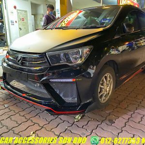 Perodua Bezza GT Sport Front Bumper Bodykit With LED Daylight – UH Car