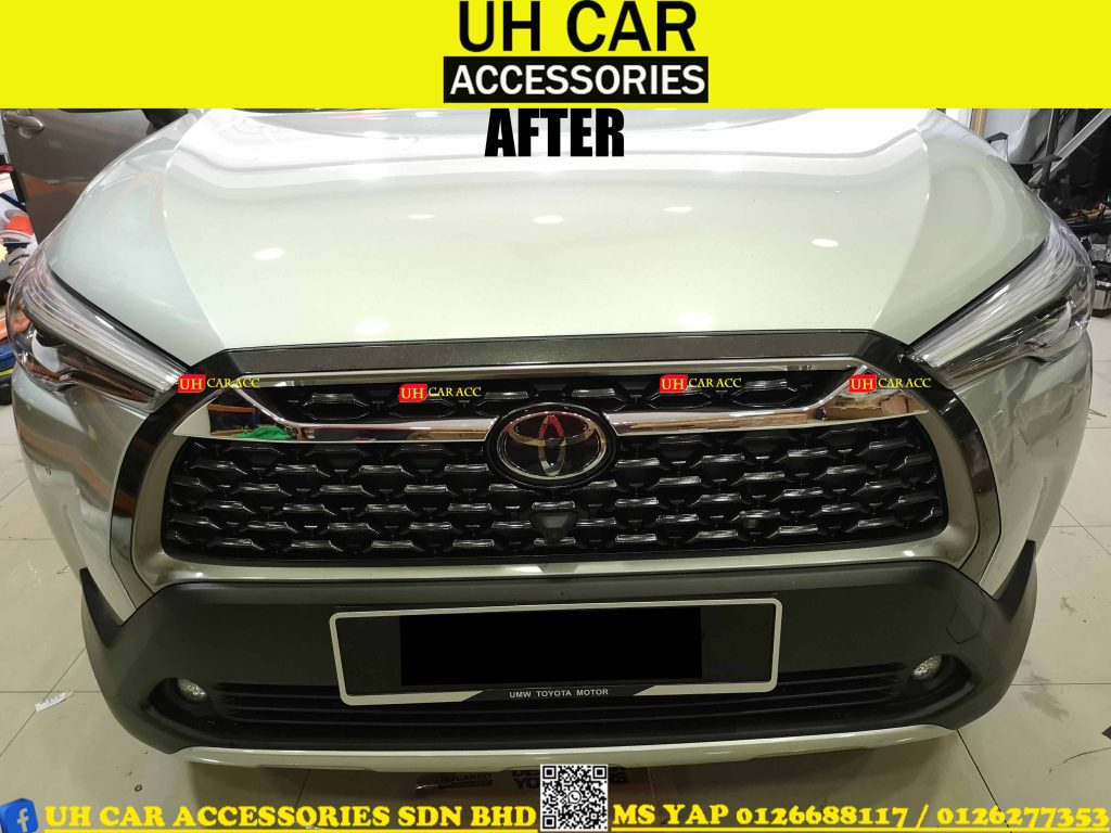 TOYOTA COROLLA CROSS 2020 FRONT GRILLE CHROME GARNISH – UH Car